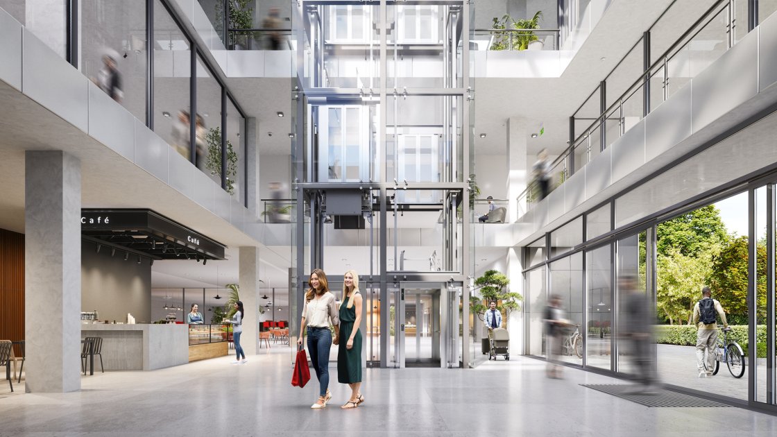 Schindler 6000 - Elevador comercial premium | Schindler Portugal